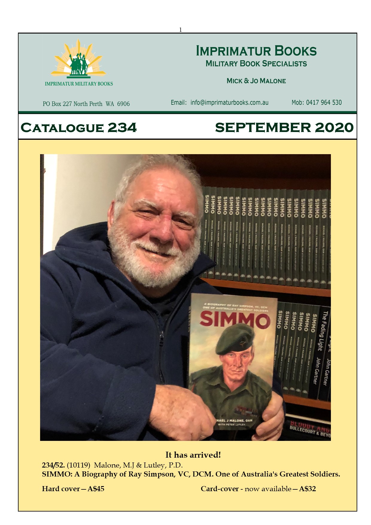 Catalogue 234 September 2020 - Imprimatur Books