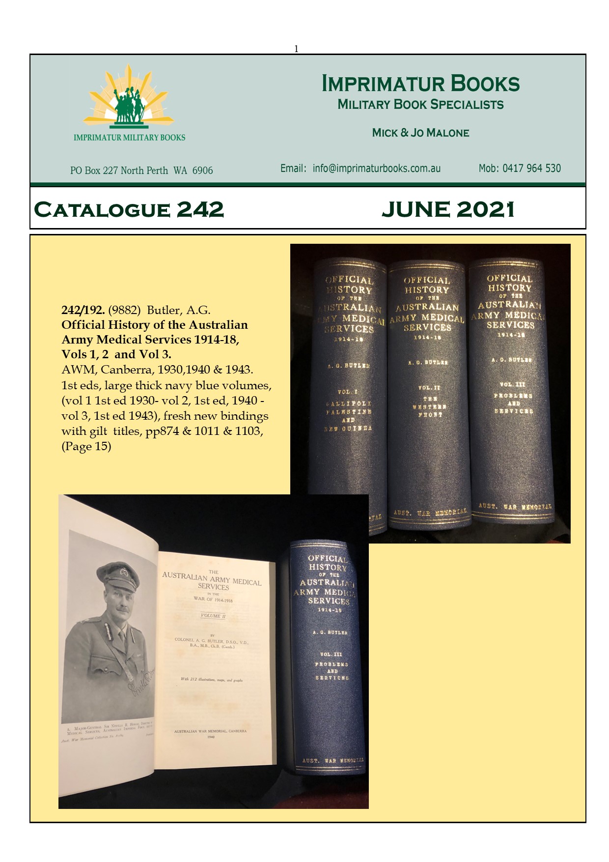 Winter musings - Catalogue #242 - Imprimatur Books