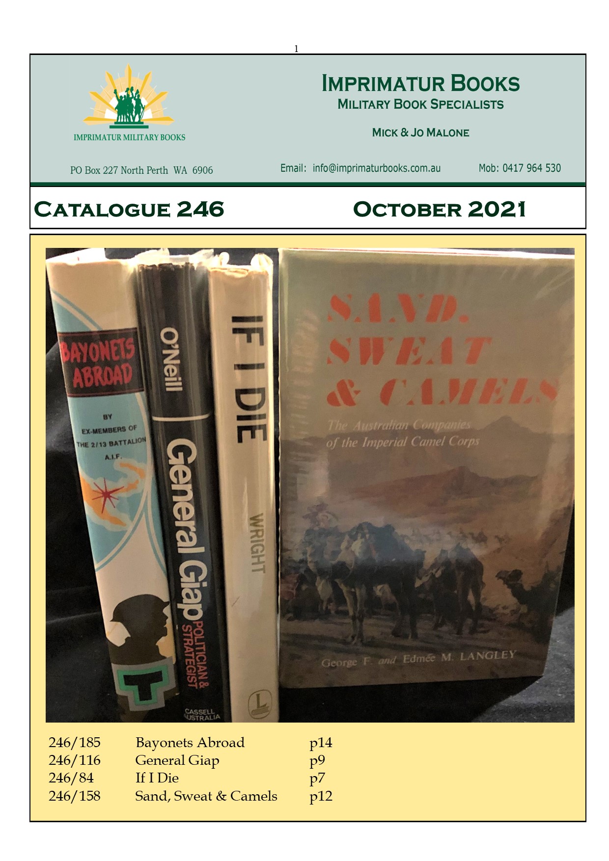 Catalogue #246 - Imprimatur Books