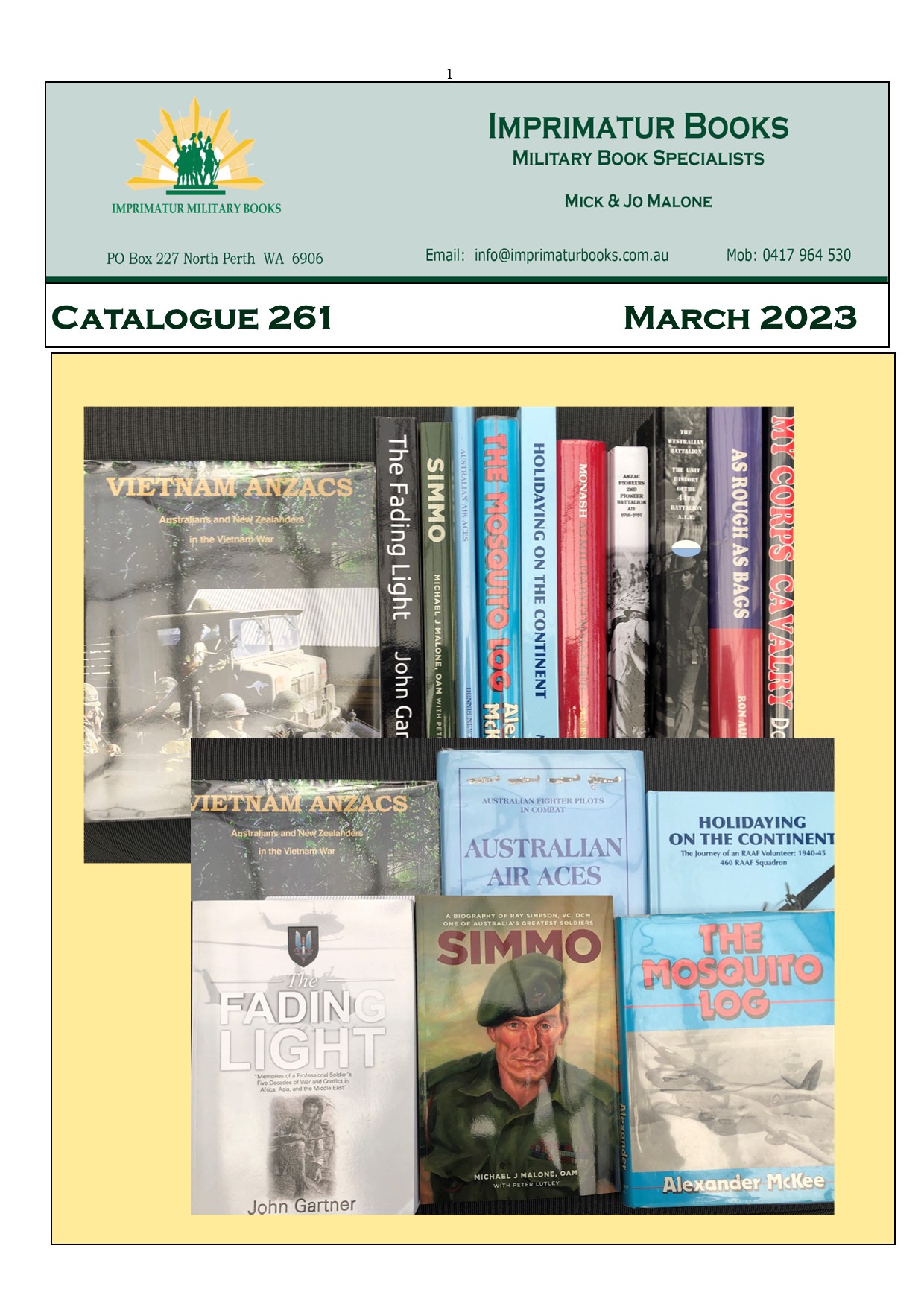 March Edition Catalogue #261 - Imprimatur Books